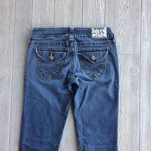 True Religion | Jeans | True Religion Flare Flap Pocket Twist Seam Sz ...
